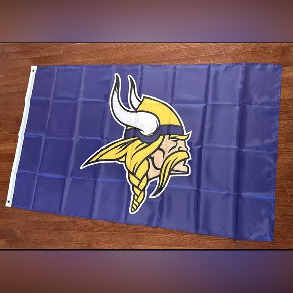 Wall Decor | Minnesota Vikings Flag 3 By 5 Feet New Large Banner Nfl ...